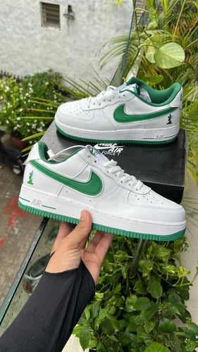 Kin Air White Green Tick Colour Sneaker Dunk Shoes 988509 – Luxury D'Allure