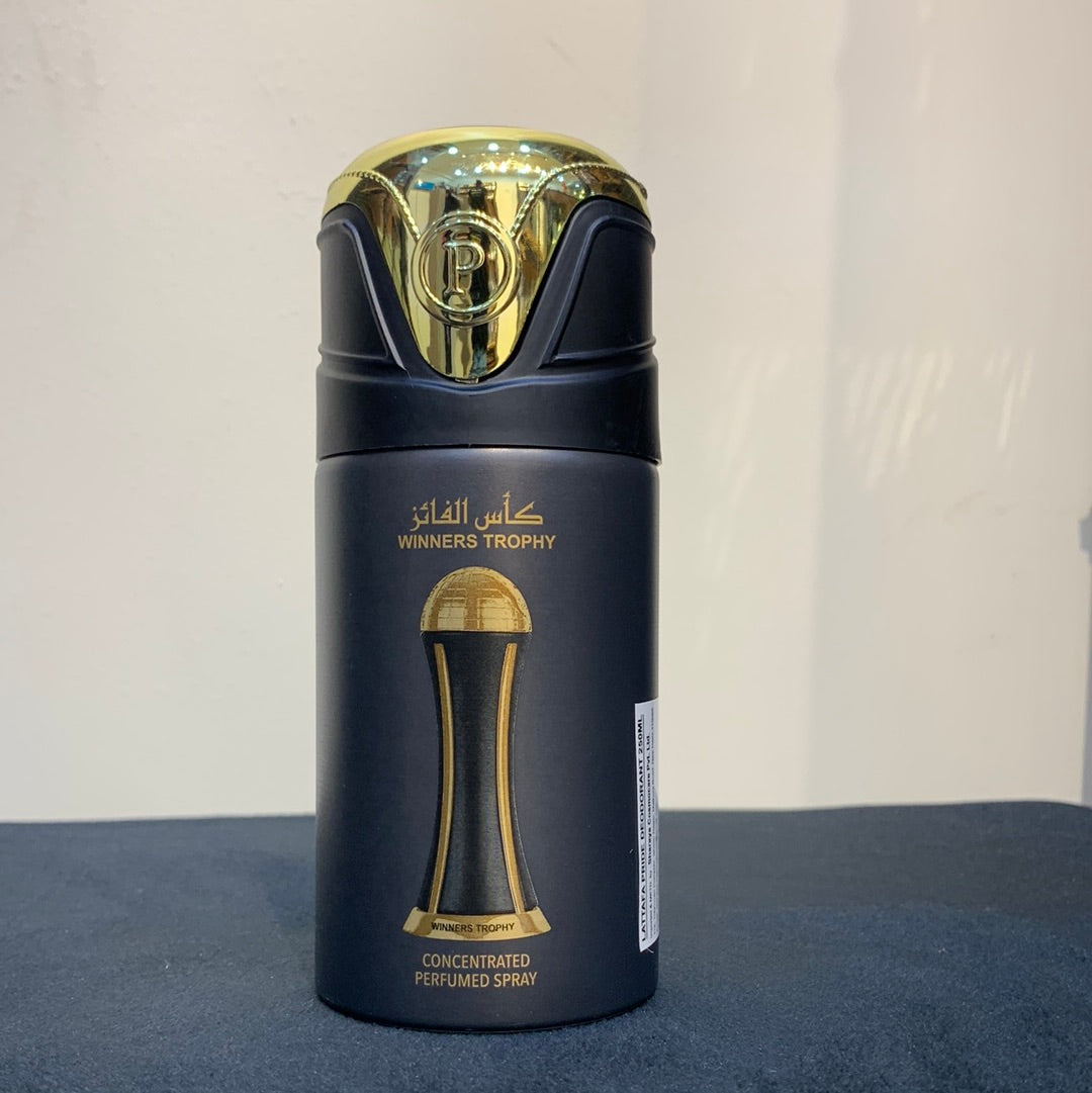Winners Trophy Gold Deodrant by Lattafa Pride 250ml – Luxury D'Allure